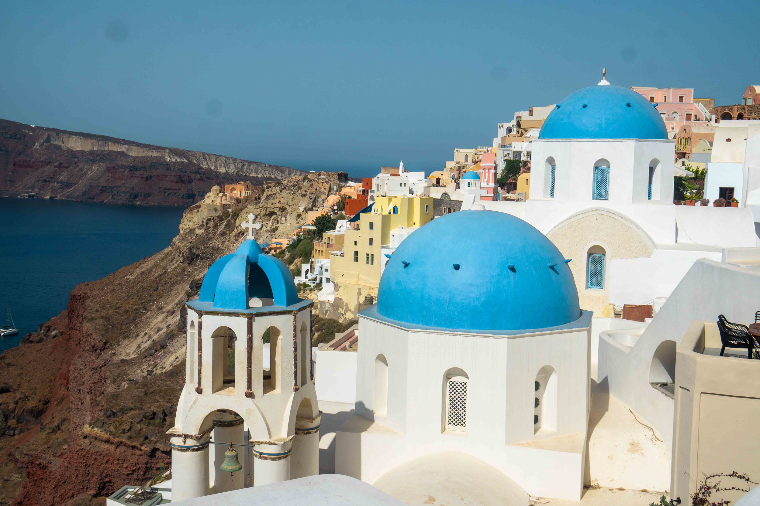 Where to Find the Blue Domes of Santorini (Anastasi Church) | solosophie