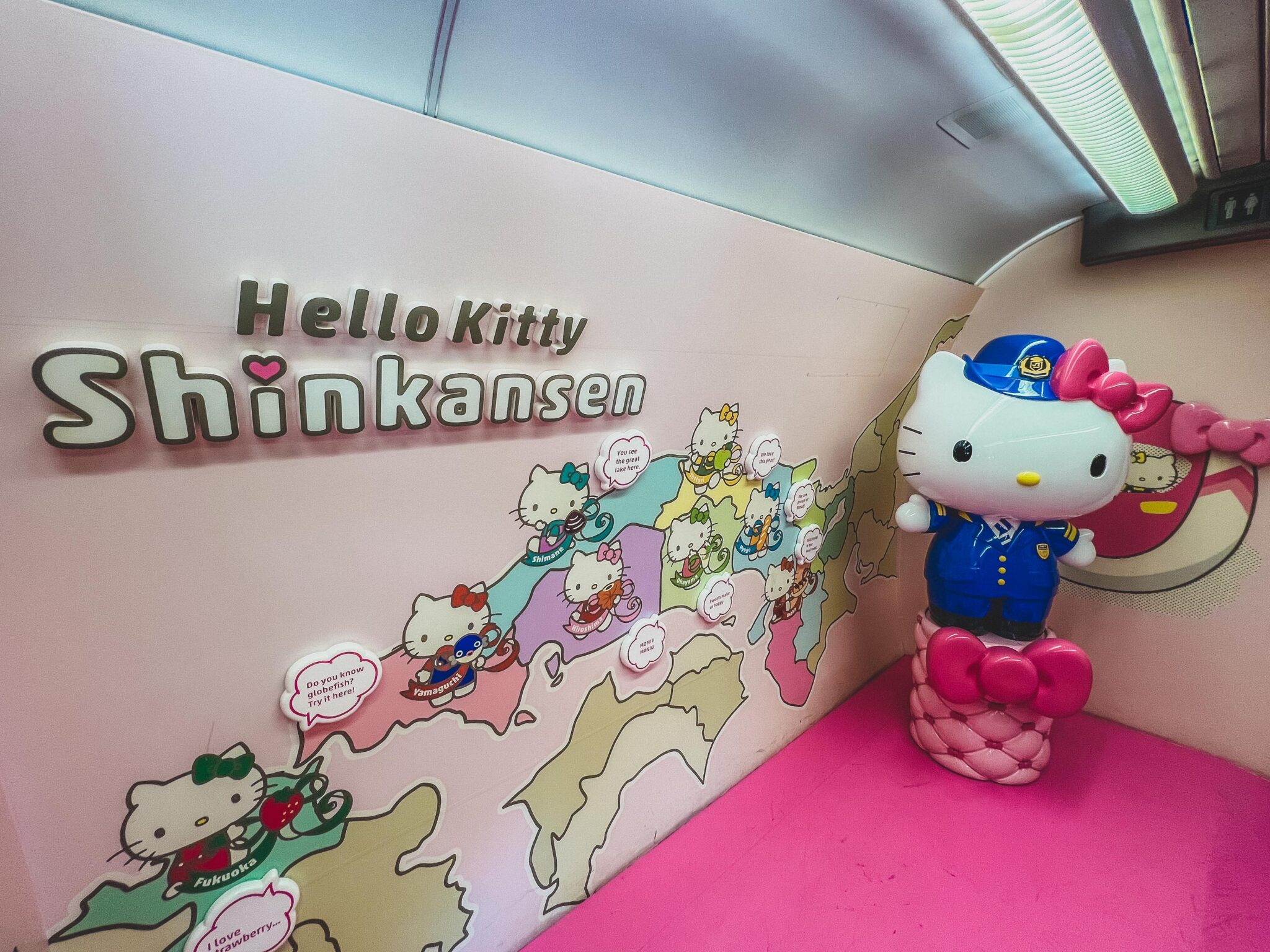 How to Ride on the Hello Kitty Shinkansen (Bullet Train)